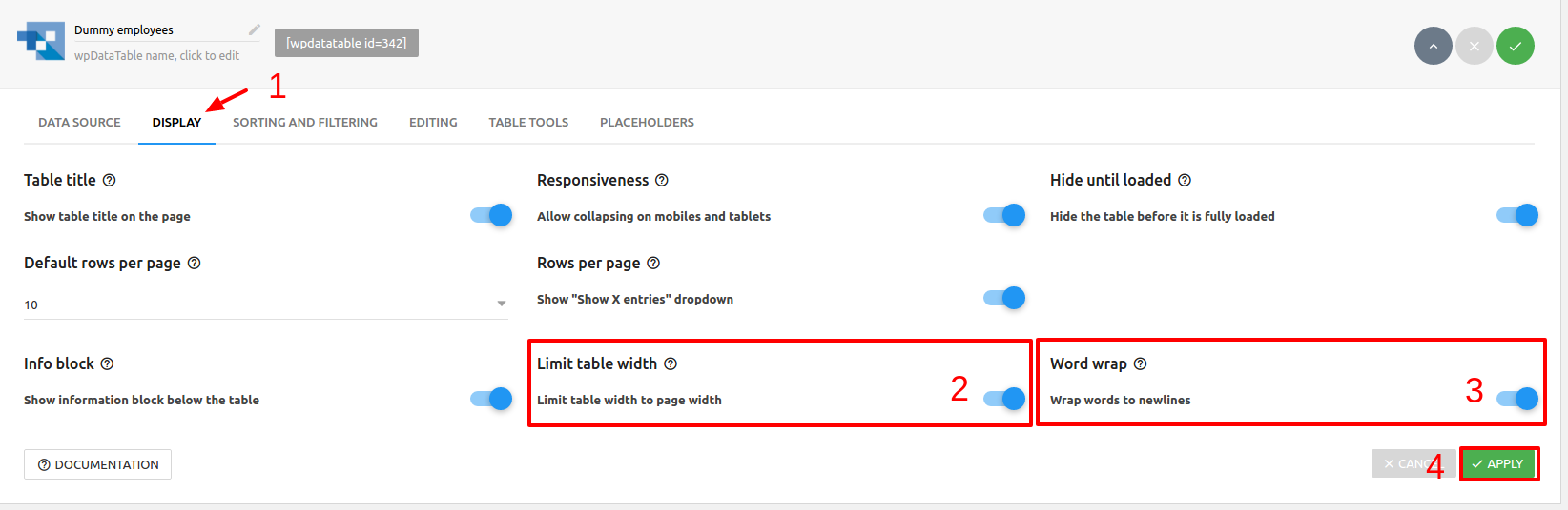How To Create A Mysql Based Table With Wpdatatables Wpdatatables Tables And Charts Wordpress 4556