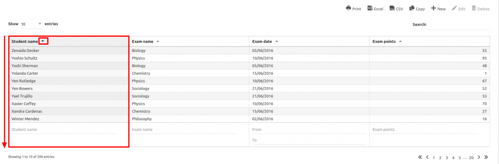 Sorting tables in WordPress - wpDataTables - Tables and Charts WordPress Plugin