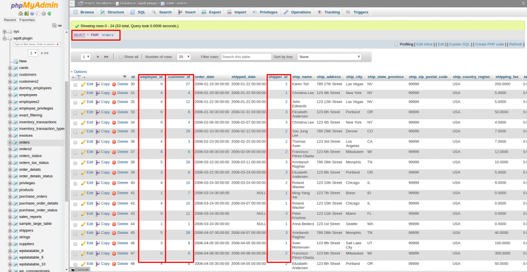 Configuring table relations (foreign key) - wpDataTables