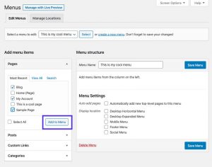 How to add a drop-down menu in WordPress