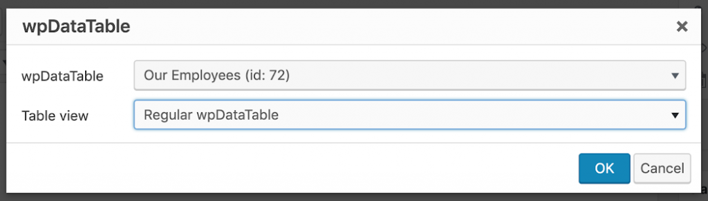 wpDataTables shortcodes - wpDataTables - Tables and Charts WordPress Plugin