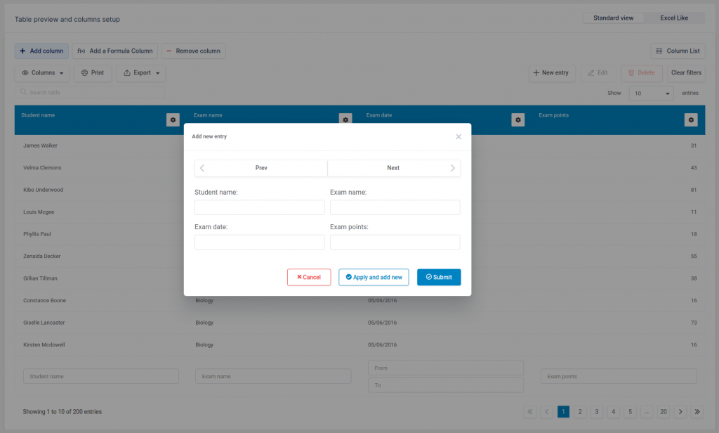 Frontend Section Overview Wpdatatables Tables And Charts Plugin