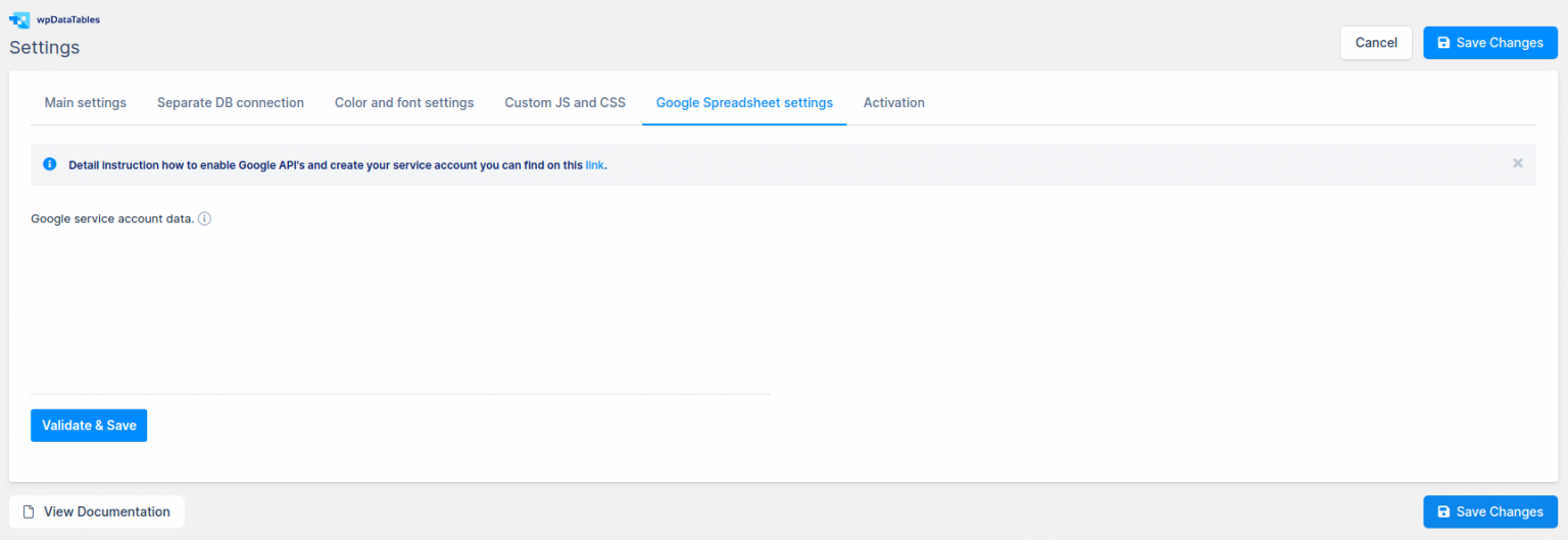 Configuration Wpdatatables Tables And Charts Wordpress Plugin 8900