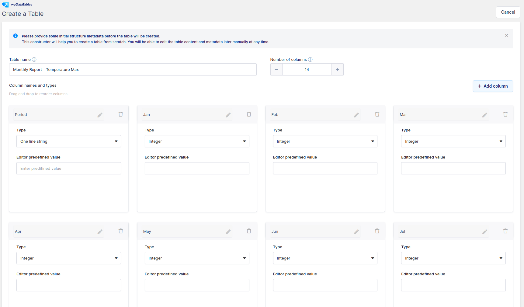 How to create a weather table with wpDataTables (the best plugin to use)