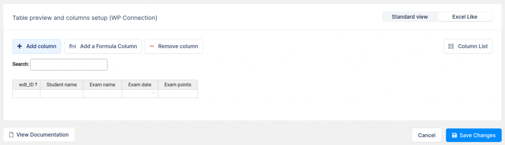 Excel Like Editor In Wordpress Wpdatatables Tables And Charts Plugin