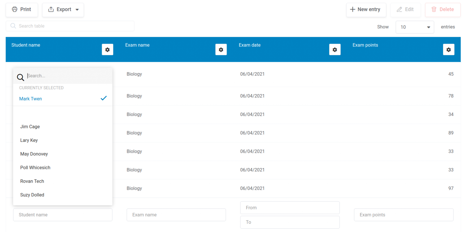 Inline Editing of Tables - wpDataTables Tables and Charts Plugin