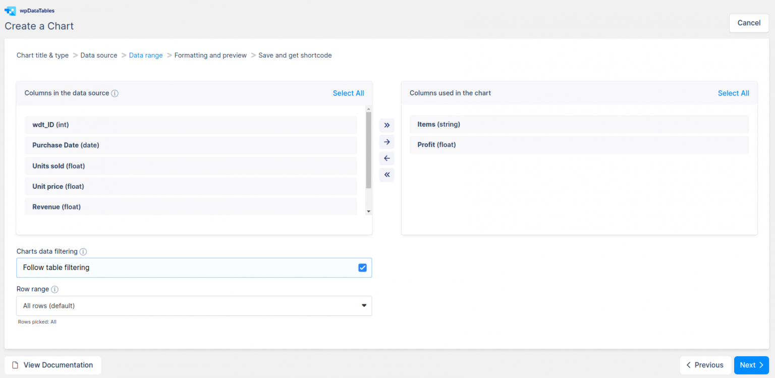 How to create statistical tables in WordPress