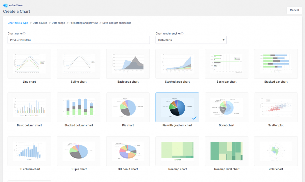 How to create statistical tables in WordPress