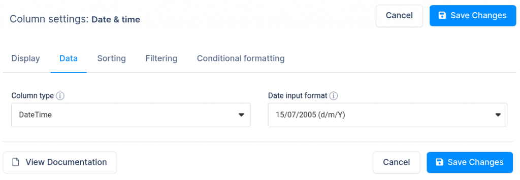Datetime columns - wpDataTables - Tables and Charts WordPress Plugin Datetime columns - wpDataTables - Tables and Charts WordPress Plugin