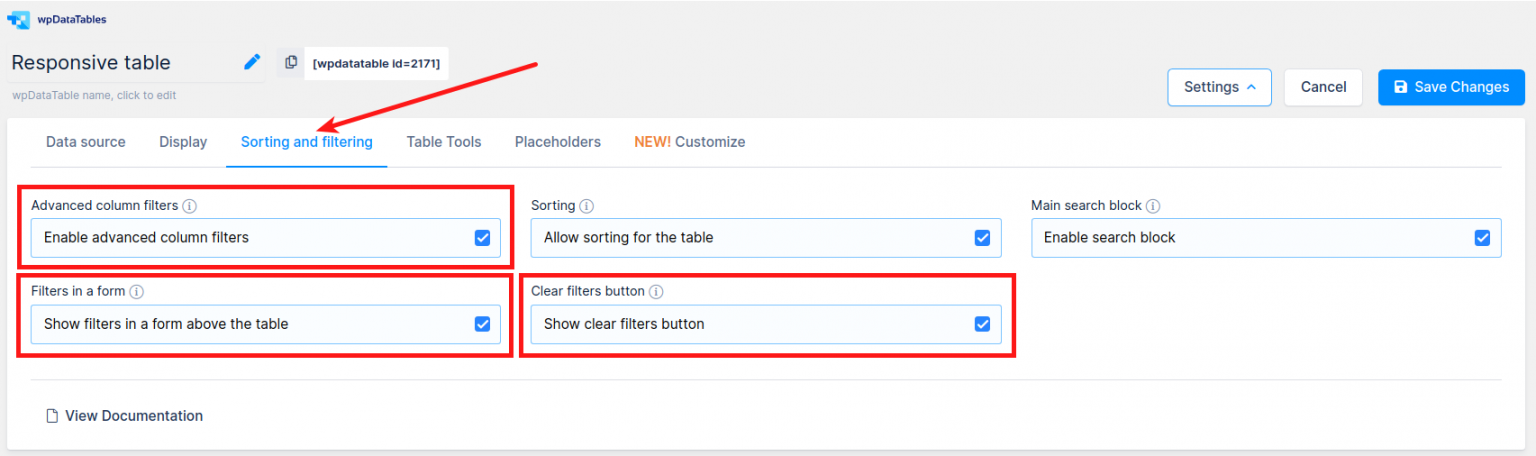 Advanced Filtering Wpdatatables Tables And Charts Wordpress Plugin