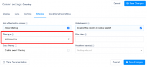 Advanced filtering - wpDataTables - Tables and Charts WordPress Plugin