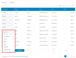 Advanced filtering - wpDataTables - Tables and Charts WordPress Plugin