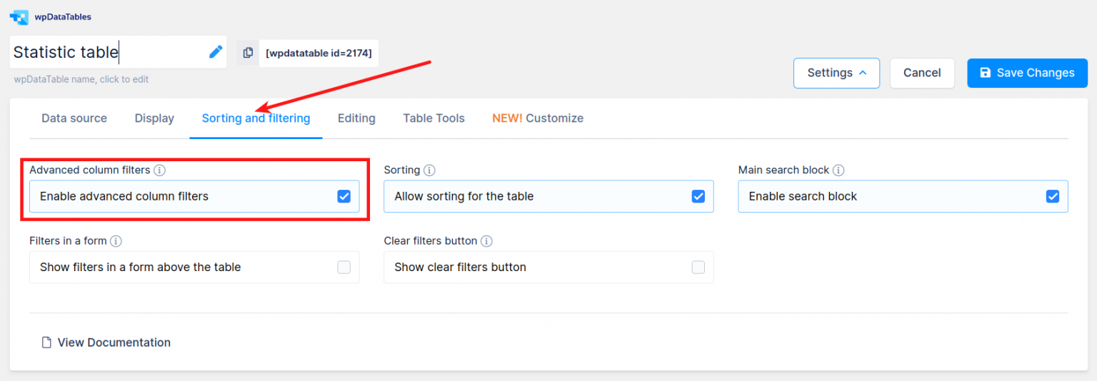 Advanced Filtering Wpdatatables Tables And Charts Wordpress Plugin