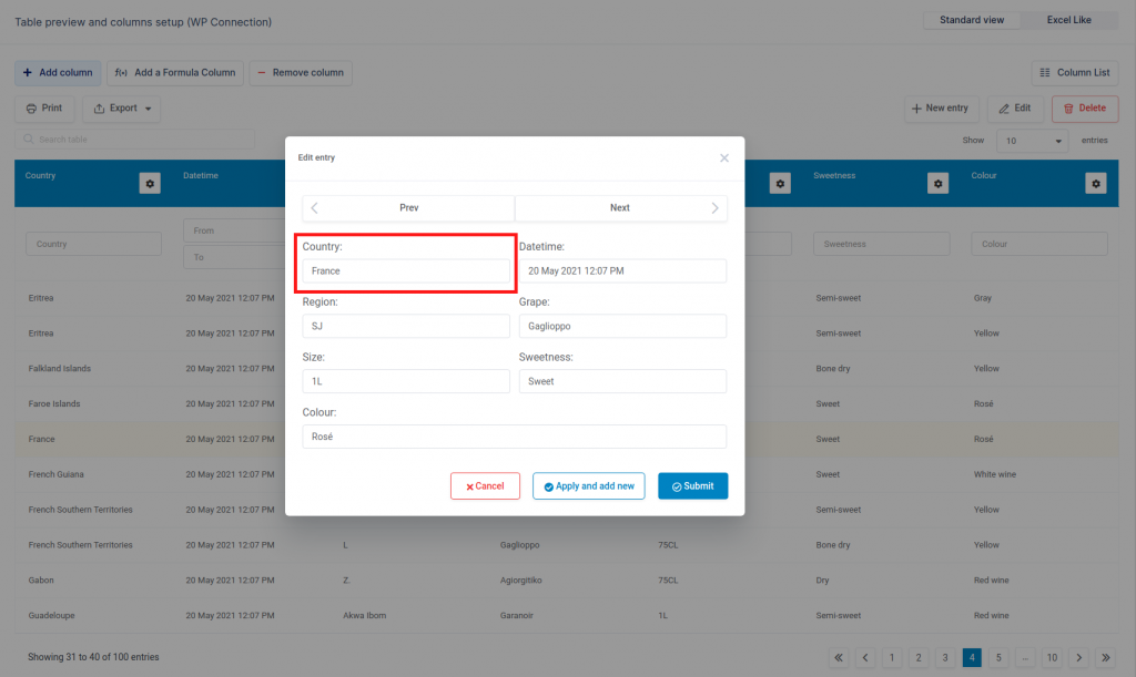 Editor input types in wpDataTables - wpDataTables Tables and Charts Plugin