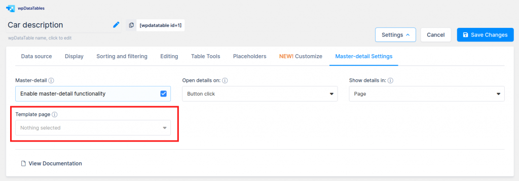 Master Detail Tables For Wpdatatables Tables And Charts Plugin