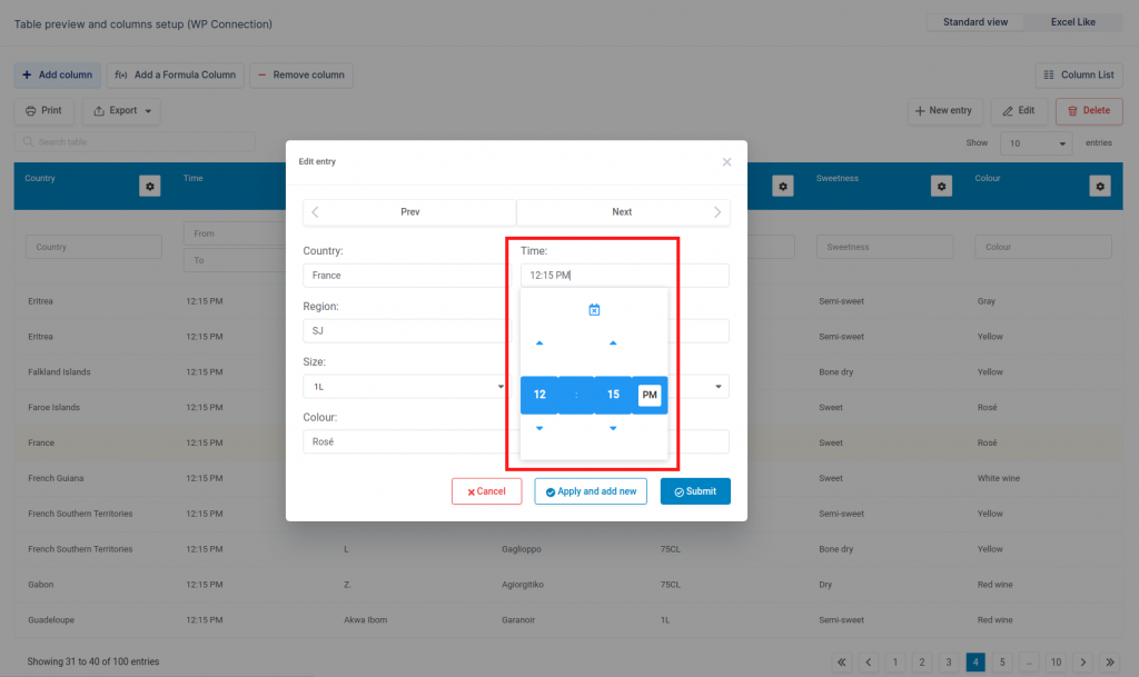 Editor input types in wpDataTables - wpDataTables Tables and Charts Plugin