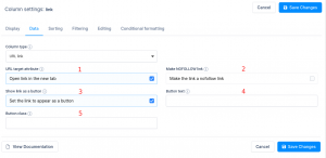 URL link columns - wpDataTables - Tables and Charts WordPress Plugin