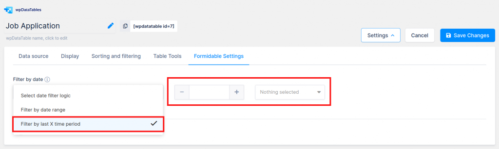 Formidable Forms integration - wpDataTables Tables and Charts Plugin