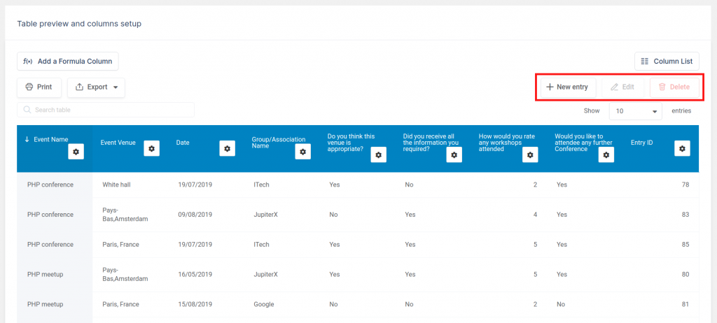 Gravity Forms integration - wpDataTables Tables and Charts Plugin