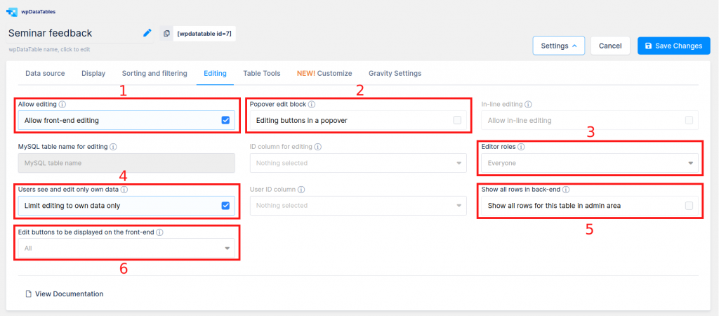 Gravity Forms integration - wpDataTables Tables and Charts Plugin