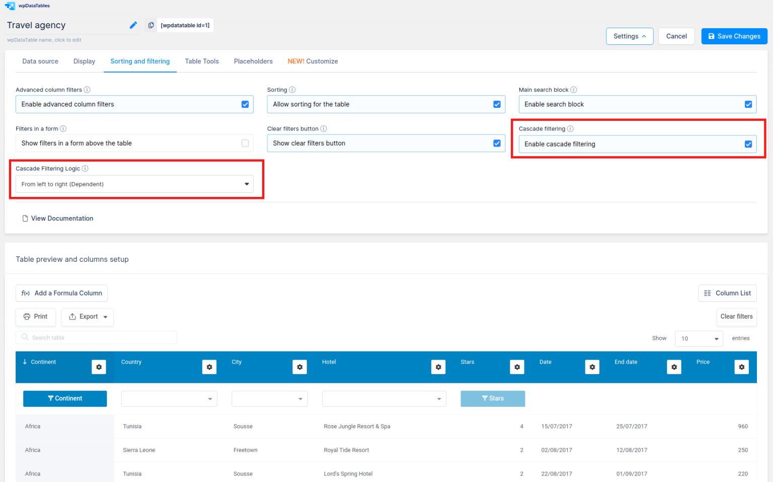 Powerful Filtering Wpdatatables Tables And Charts Wordpress Plugin