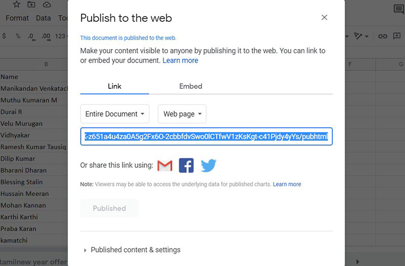 How To Publish An Excel Spreadsheet On The Web 2023 