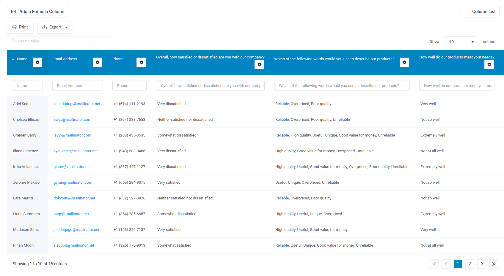How To Create A Survey Table With Wpdatatables And Forminator