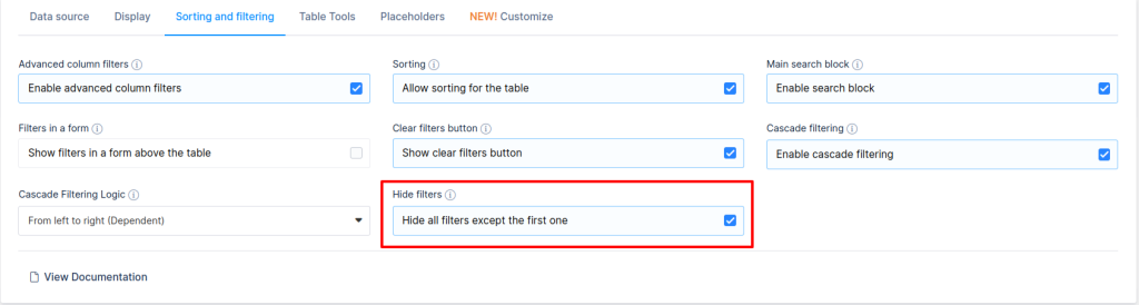 Powerful Filtering Wpdatatables Tables And Charts Wordpress Plugin