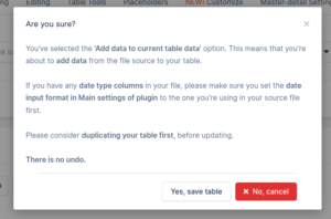 Update manual tables from source files (CSV, Excel or Google sheet) - wpDataTables - Tables and ...