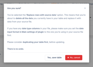 Update manual tables from source files (CSV, Excel or Google sheet) - wpDataTables - Tables and ...