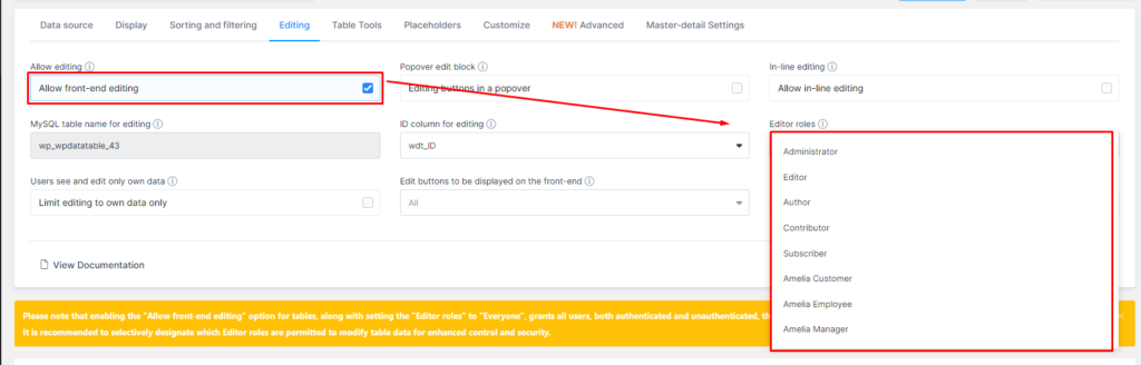 Creating editable tables - wpDataTables - Tables and Charts Plugin Creating editable tables - wpDataTables - Tables and Charts Plugin
