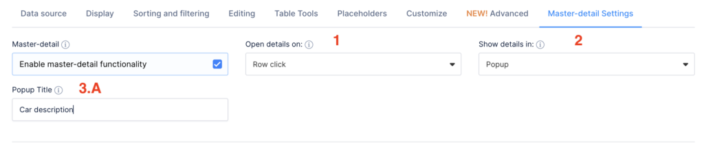 Master-detail Tables for wpDataTables - Tables and Charts Plugin