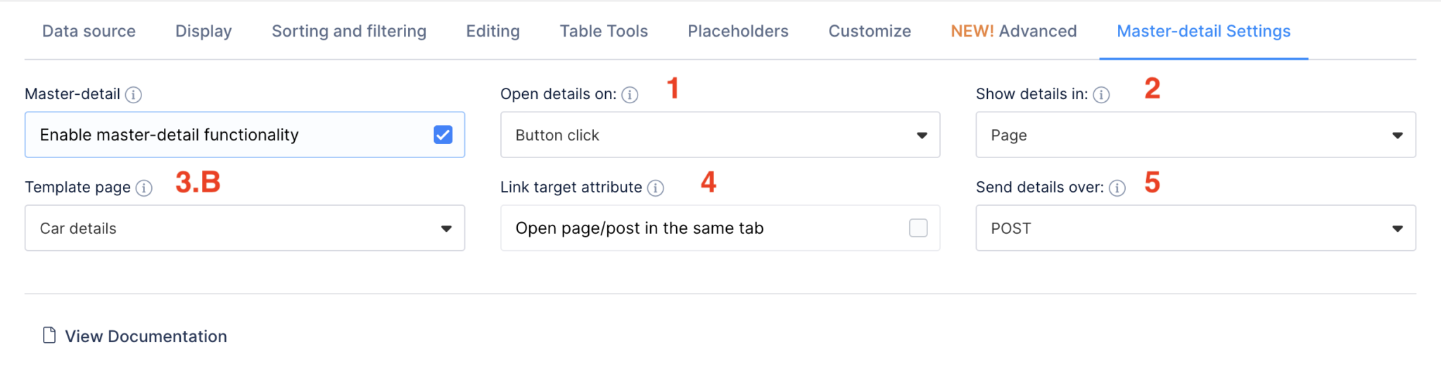 Master-detail Tables for wpDataTables - Tables and Charts Plugin