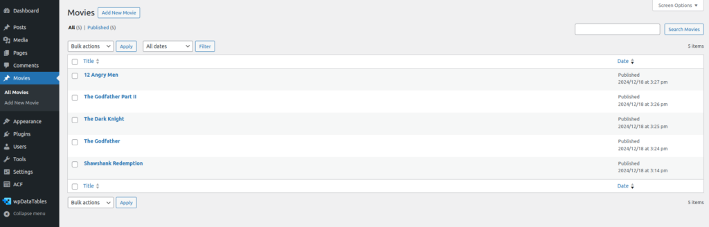 Custom Fields integration with wpDataTables - wpDataTables - Tables and Charts WordPress Plugin
